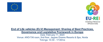 End of Life vehicles (ELV) Management: Sharing of Best Practices ...